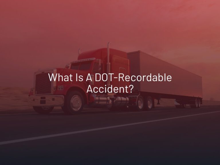 What Is A DOT Recordable Accident what-is-a-dot-recordable-accident